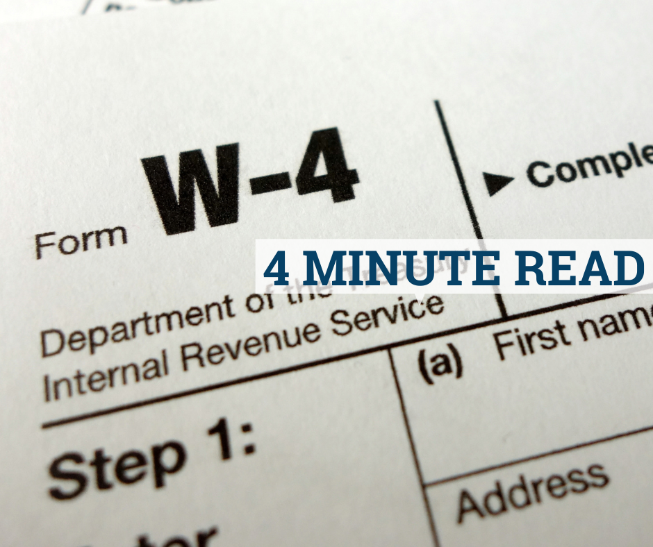 Form W-4 Vs. W-4P Vs. W-4R - GMS
